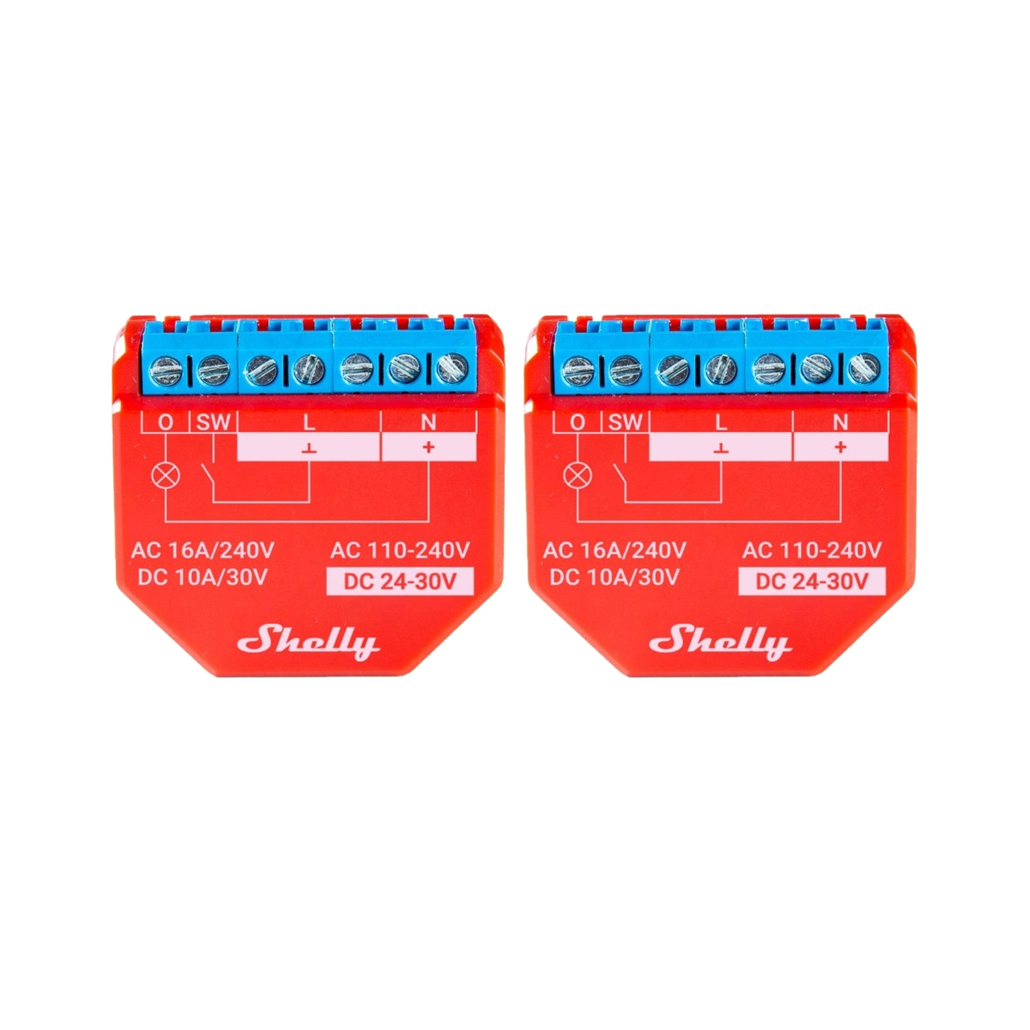 Shelly Plus 1PM Smart Wi-Fi Switch with Power Monitoring (Pair) – Parts ...
